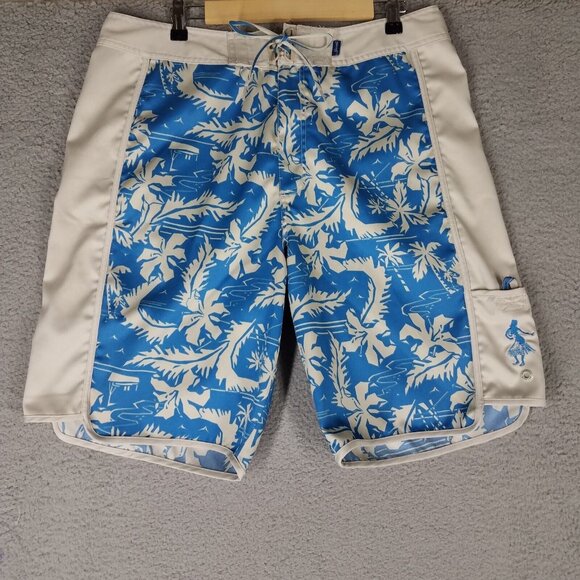 Speedo | Swim | Speedo Board Shorts Adult 36 Blue White Swim Hawaiian ...